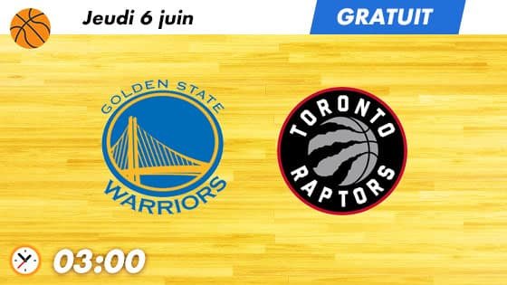 Pronostic NBA FINALE : Golden State Warriors - Toronto Raptors (Match 3)